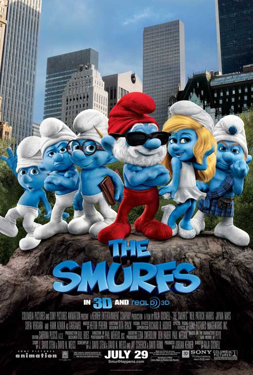 The Smurfs Movie Poster Print 11 X 17 Item Moveb56024 Posterazzi