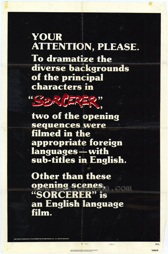 Sorcerer Movie Poster Print (27 x 40) - Item # MOVGH7300 - Posterazzi