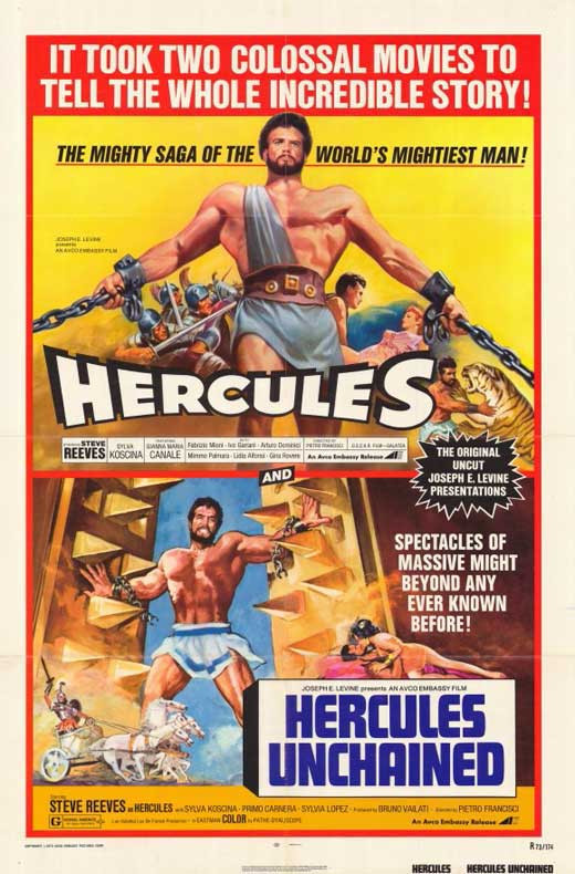 Hercules / Hercules Unchained Movie Poster Print (11 x 17) - Item ...