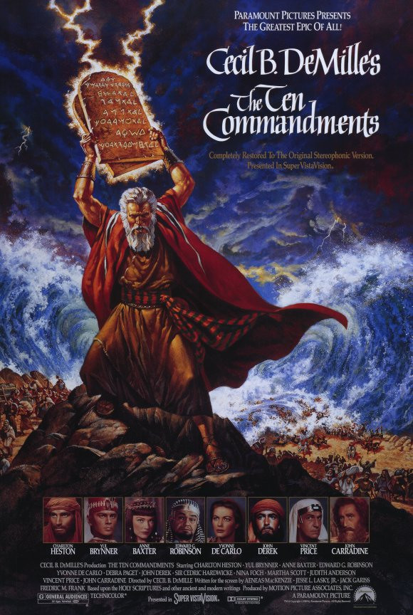 The Ten Commandments Movie Poster Print (11 x 17) - Item # MOVCD3809 ...
