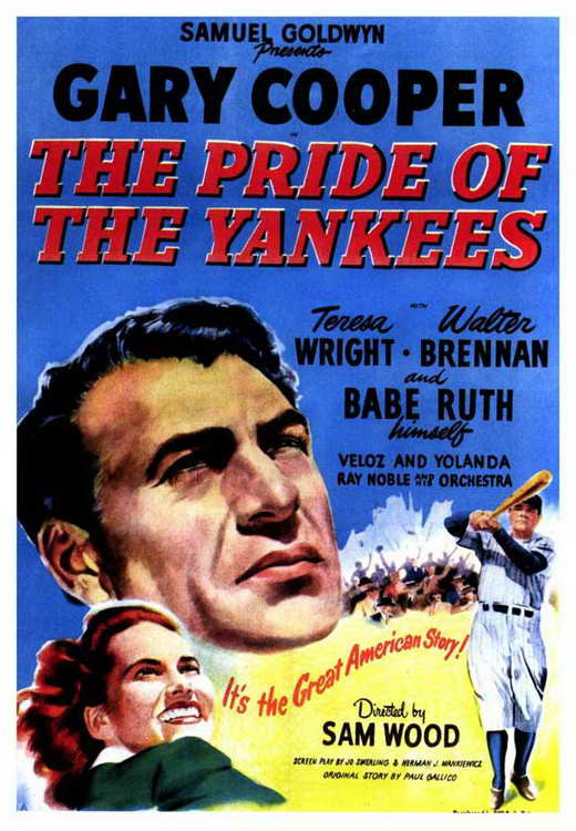 The Pride of the Yankees Movie Poster Print (11 x 17) - Item ...