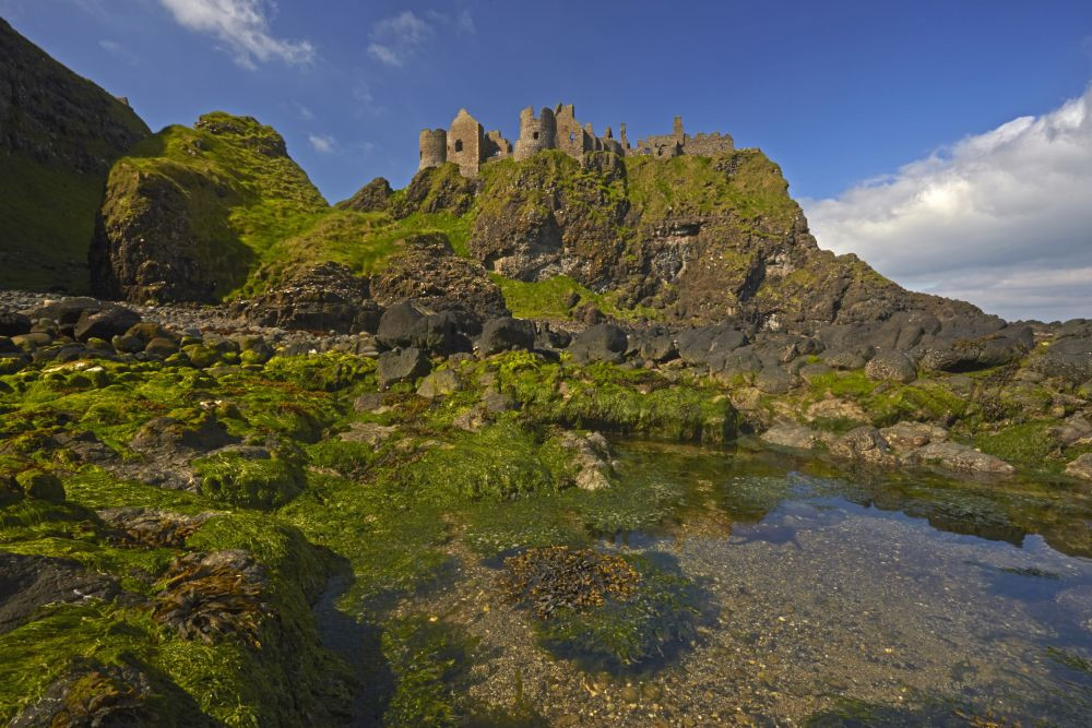 The ruins of Dunluce Castle. Poster Print by Loop Images Ltd. (18 x 12 ...