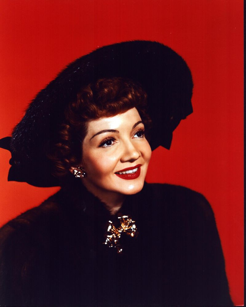 Claudette Colbert Color