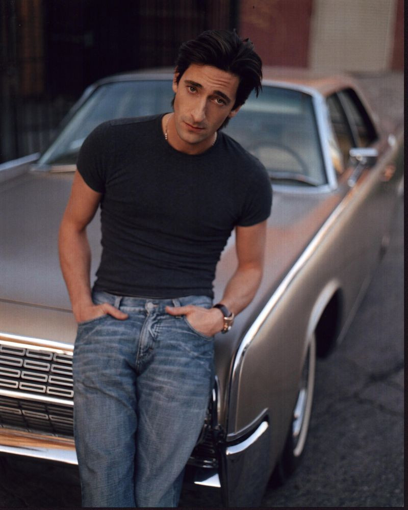 Adrien Brody Sitting On Tan Car Photo Print (8 x 10) - Posterazzi