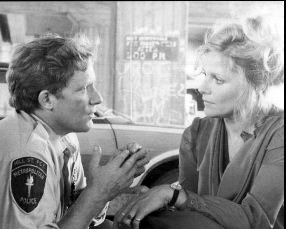 Charles Haid And Helen Shaver In Hill Street Blues Black And White ...