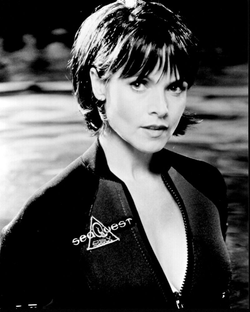 Rosalind Allen In Wetsuit For Seaquest Black And White Photo Print (8 x ...