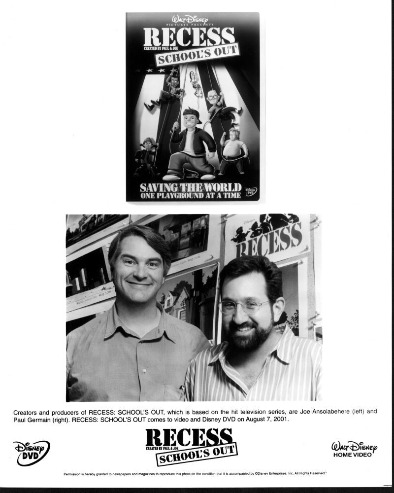 Recess: School'S Out Dvd Ad Black And White Photo Print (8 x 10 ...