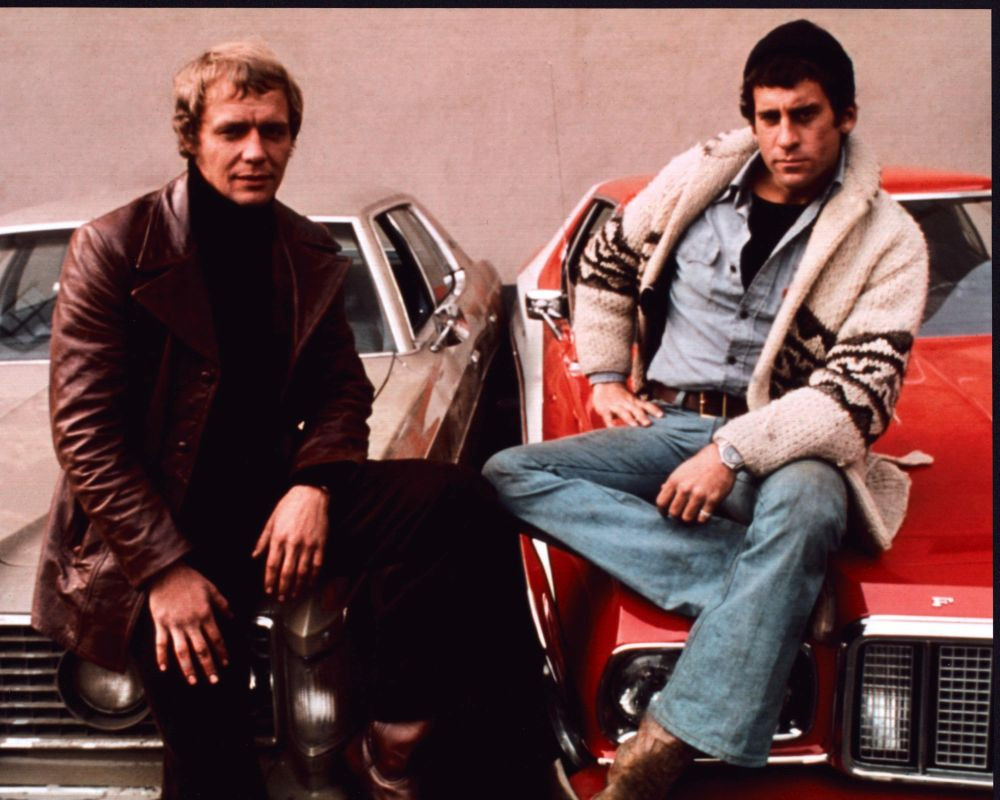 David Soul And Paul Michael Glaser On Cars For Starsky And Hutch Photo ...
