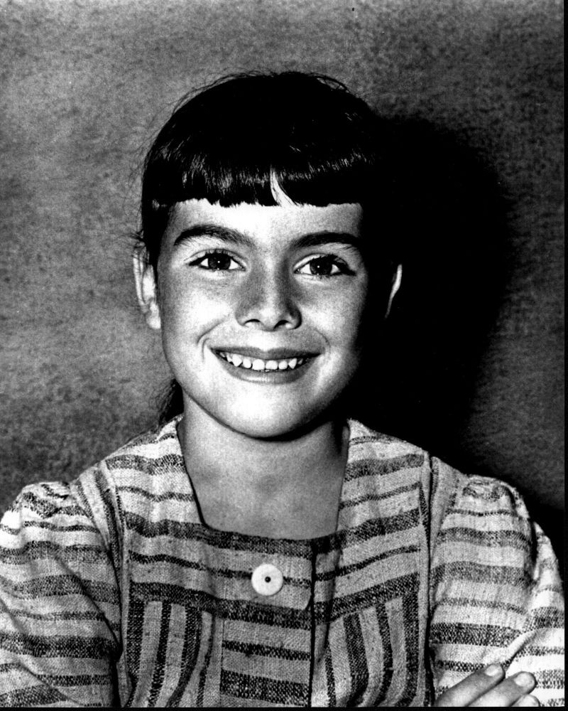 Debbie Turner In Striped Dress Black And White Photo Print (8 x 10 ...