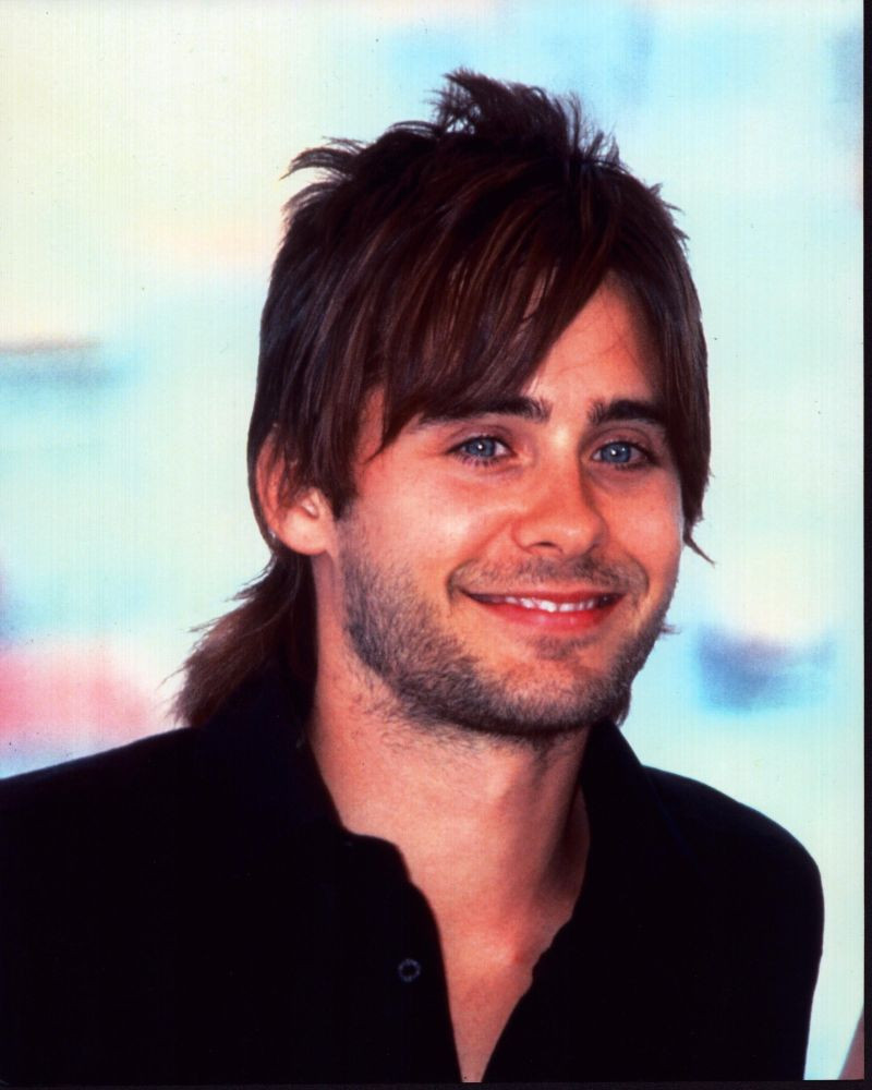 Jared Leto Smiling In Black Top Photo Print (8 x 10) - Posterazzi