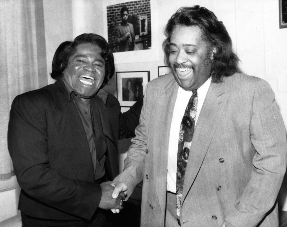 James Brown, Al Sharpton 1993. Photo Neil Schneider (James Brown Al ...
