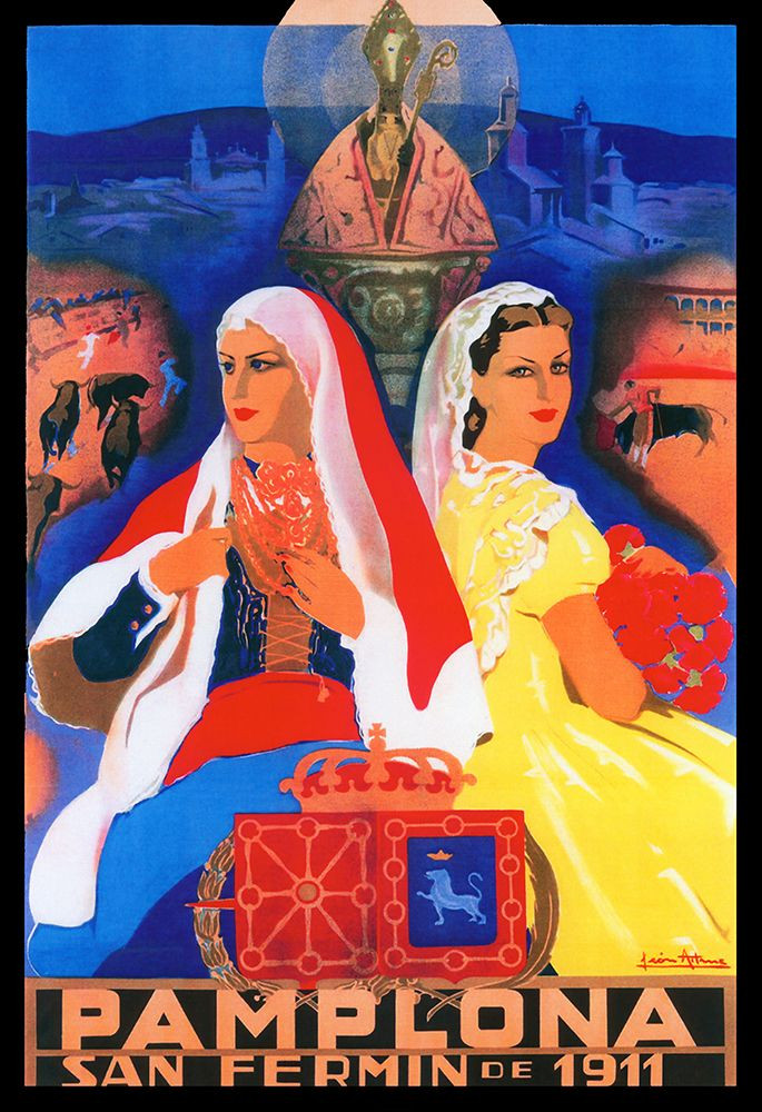 Pamplona XII Poster Print - Apple Collection Vintage - Posterazzi