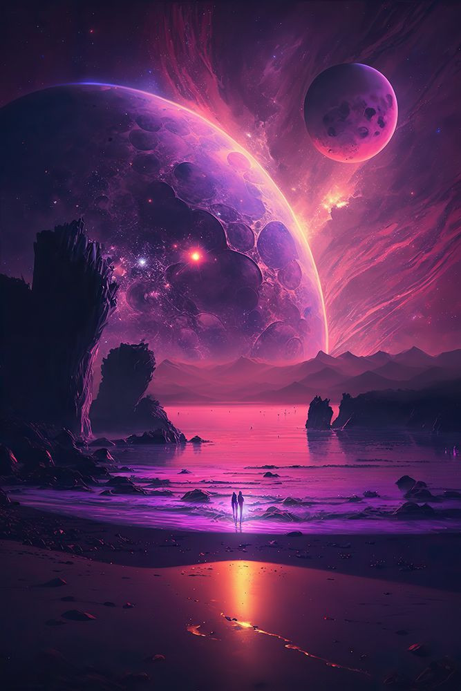 Space Epic Purple 3 Poster Print Wumples Posterazzi