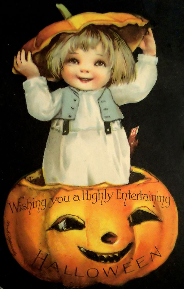Halloween Pumpkin Head Child.tif Poster Print - Apple Collection ...