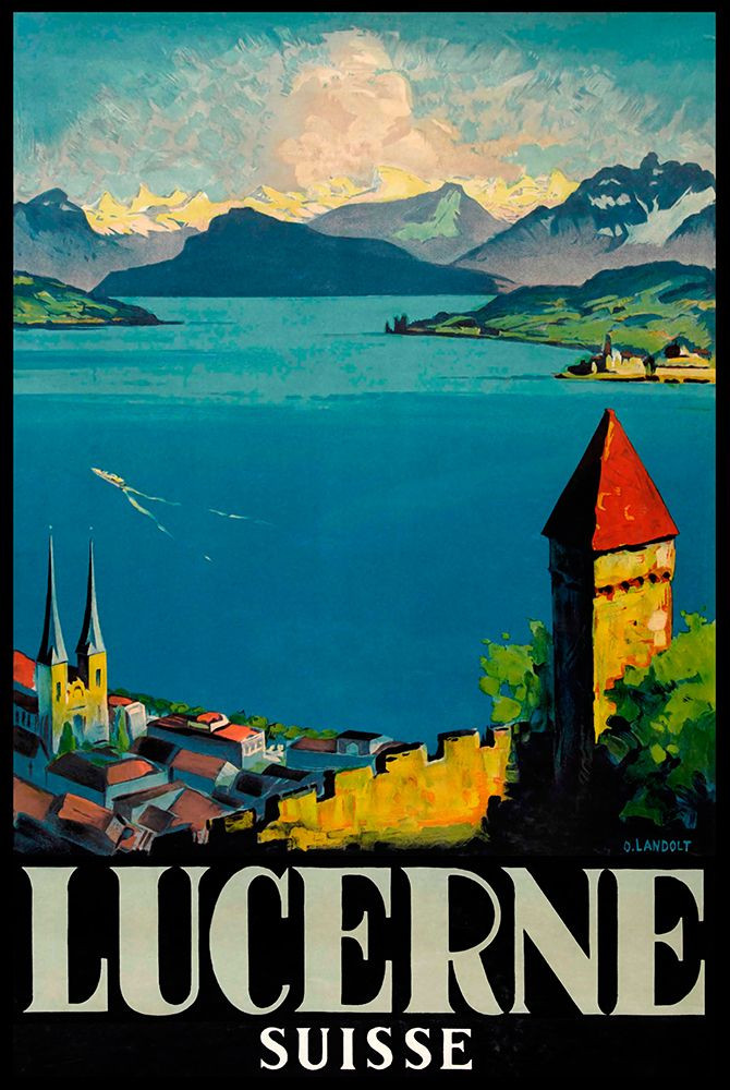 Lucerne Poster Print - Apple Collection Vintage - Posterazzi