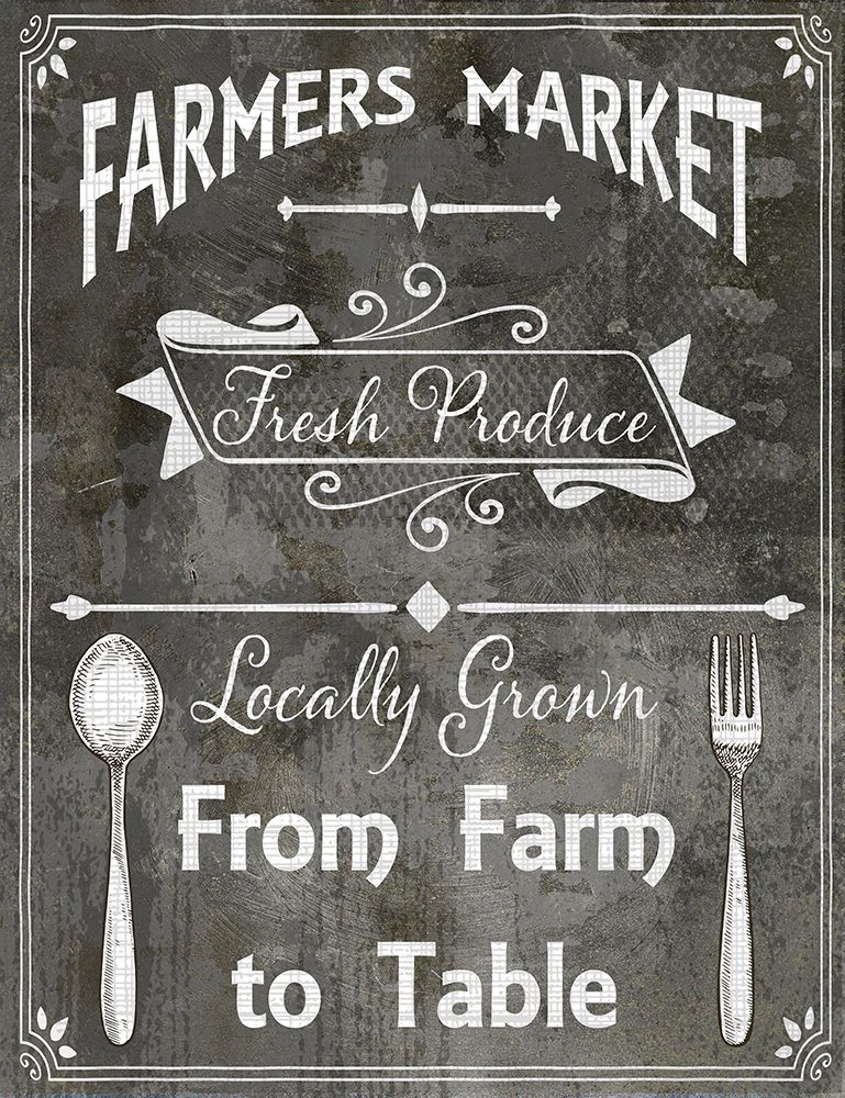 Farm Sign_Farm to Table Poster Print - LightBoxJournal - Posterazzi