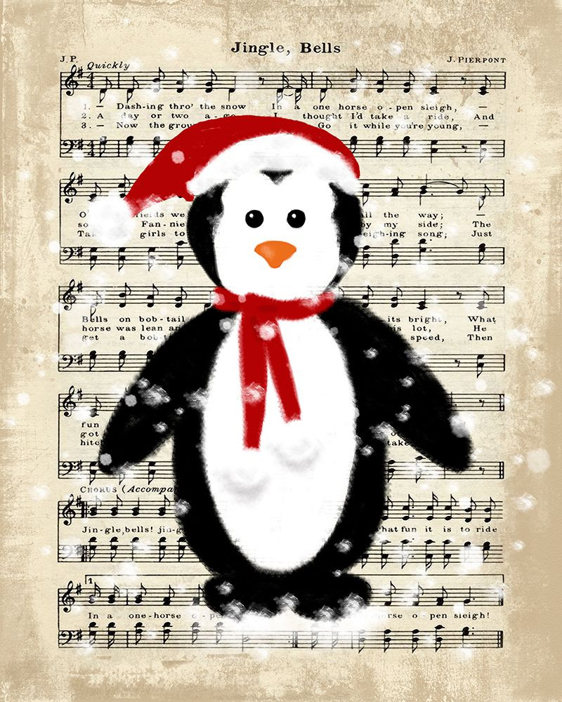 Christmas Penguin Poster Print - Tina Lavoie - Posterazzi