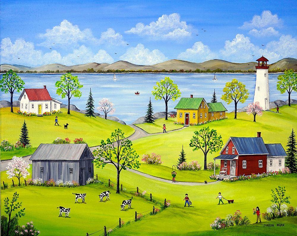 Life by the Lake Poster Print - Sharon Mark - Posterazzi