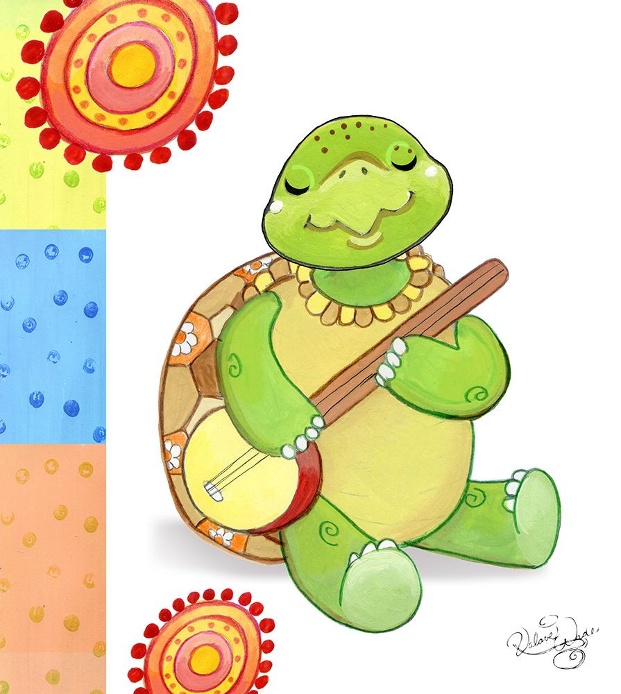 Turtles Banjo Poster Print - Valarie Wade - Posterazzi