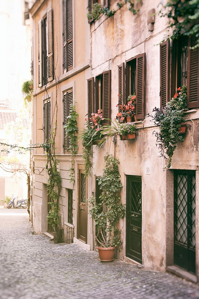 Rustic Roman Street Poster Print - Carina Okula - Posterazzi