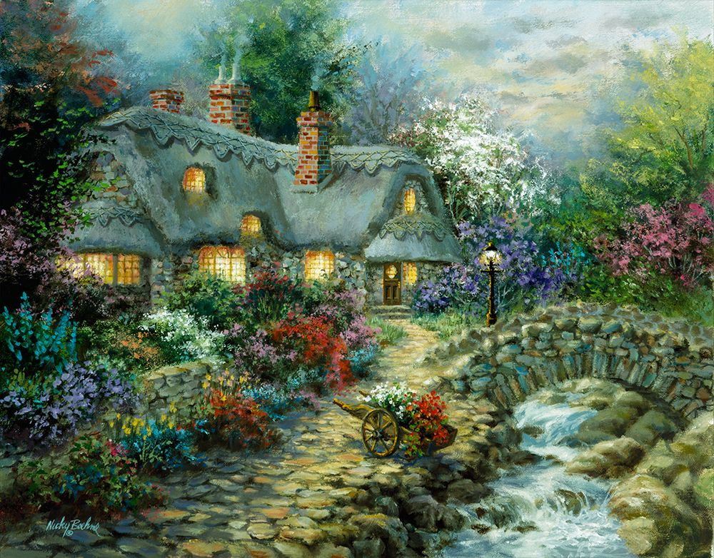 Country Cottage Poster Print - Nicky Boehme - Posterazzi