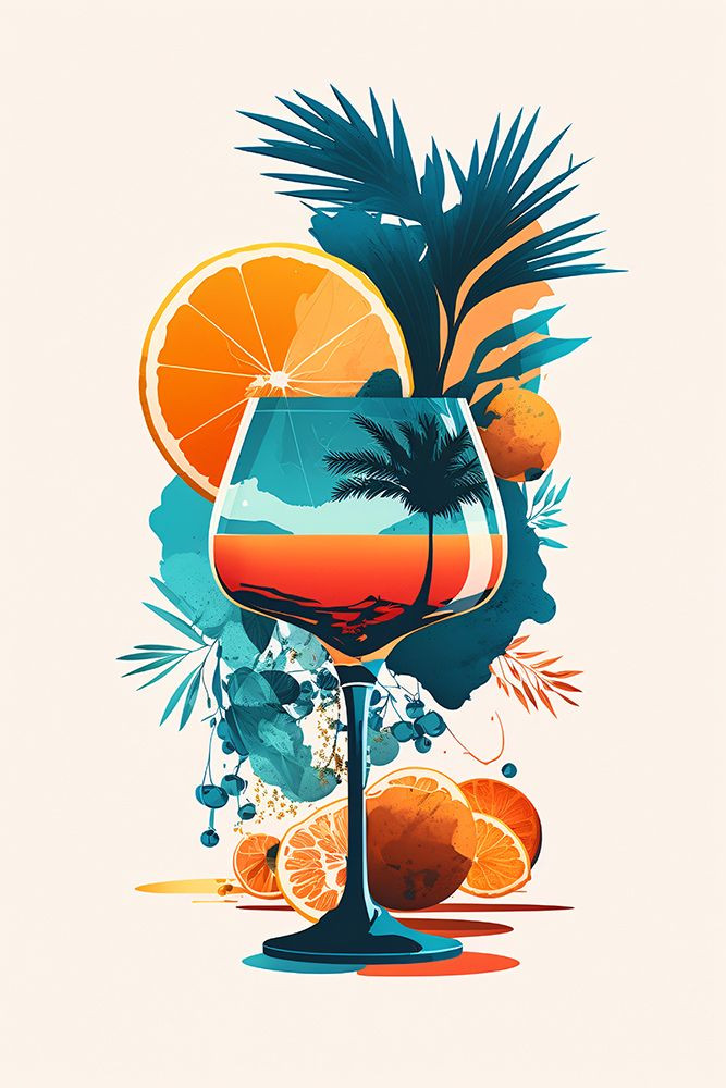 Mid Century Cocktails And Drinks 26 Poster Print - Ray Heere - Posterazzi