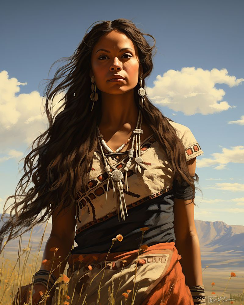 Native American Girl 5 Poster Print Momart Posterazzi
