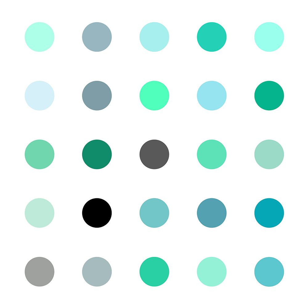 Circle Five Green Poster Print - Karl Langdon - Posterazzi