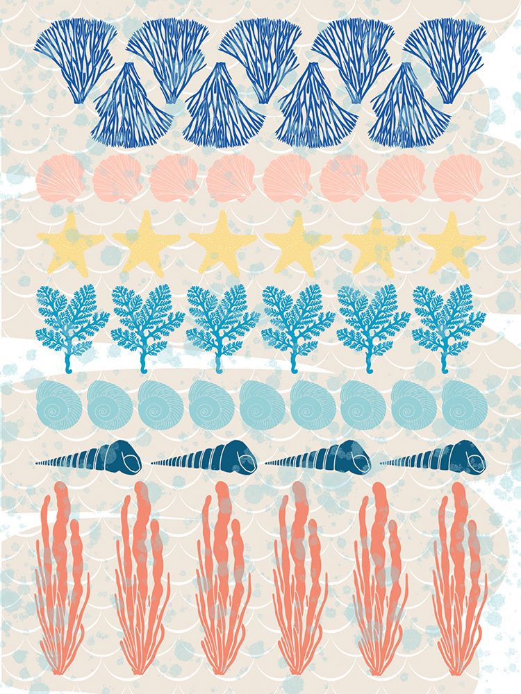 Ocean Pattern Poster Print - Melody Hogan - Posterazzi