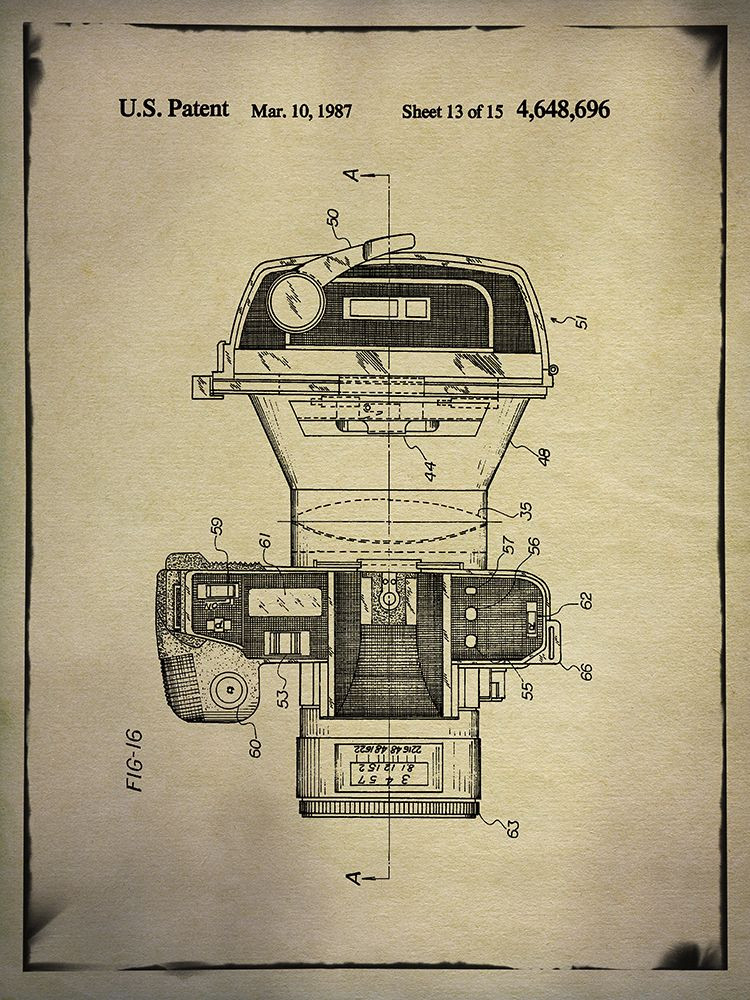 Camera Patent Buff Poster Print - ArtLab GI - Posterazzi