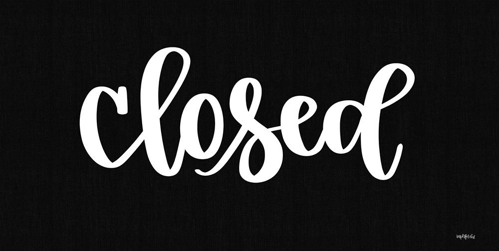 Closed Sign Poster Print - Dust Imperfect - Posterazzi