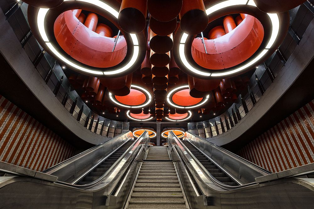 The red subway Poster Print - Smeets Wilma Wijers - Posterazzi