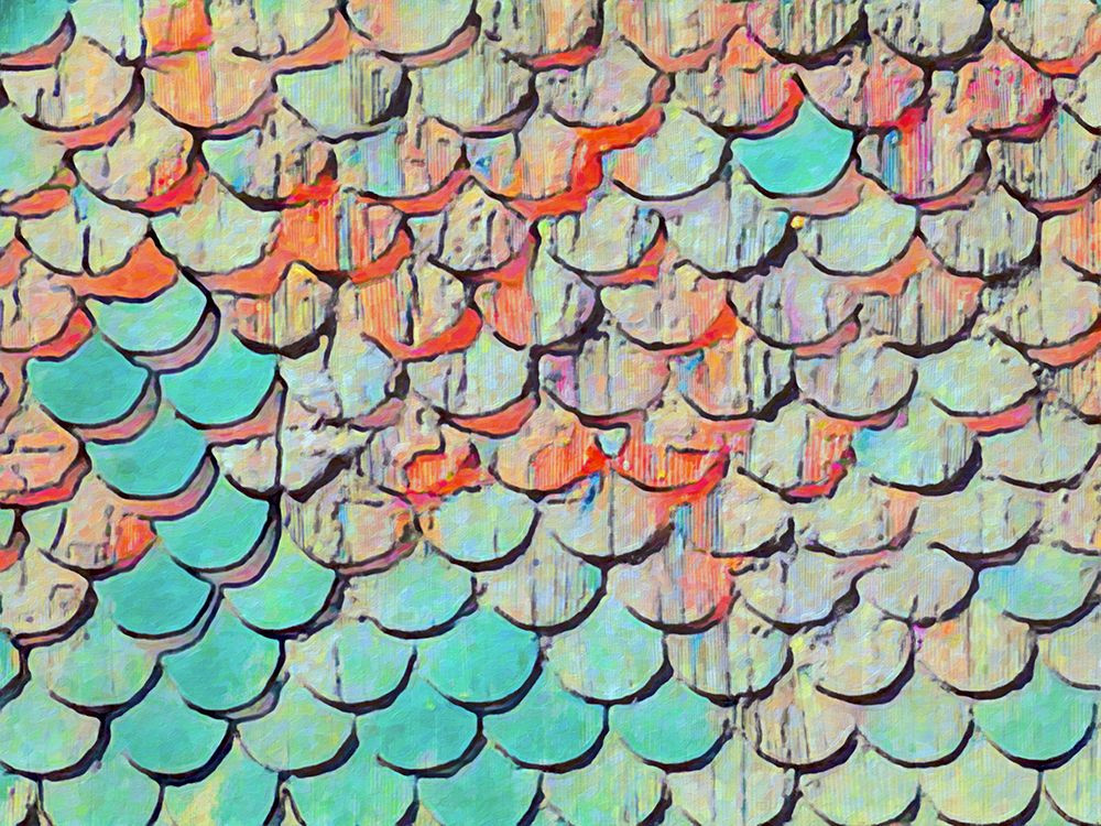Coastal Scalloped Shingles Poster Print - GST - Posterazzi