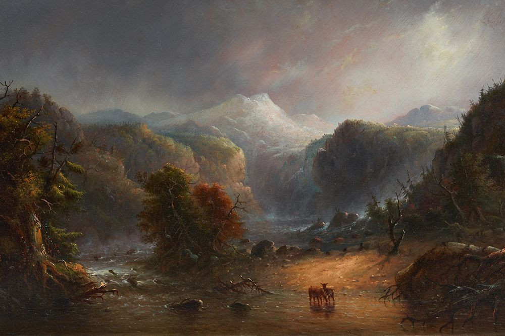 Where the Clouds Love to Rest Poster Print - Alfred Jacob Miller ...