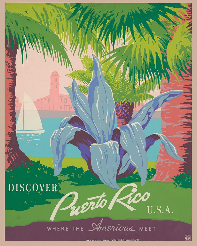 Puerto Rico Travel Poster Poster Print - Travel Posters Vintage ...