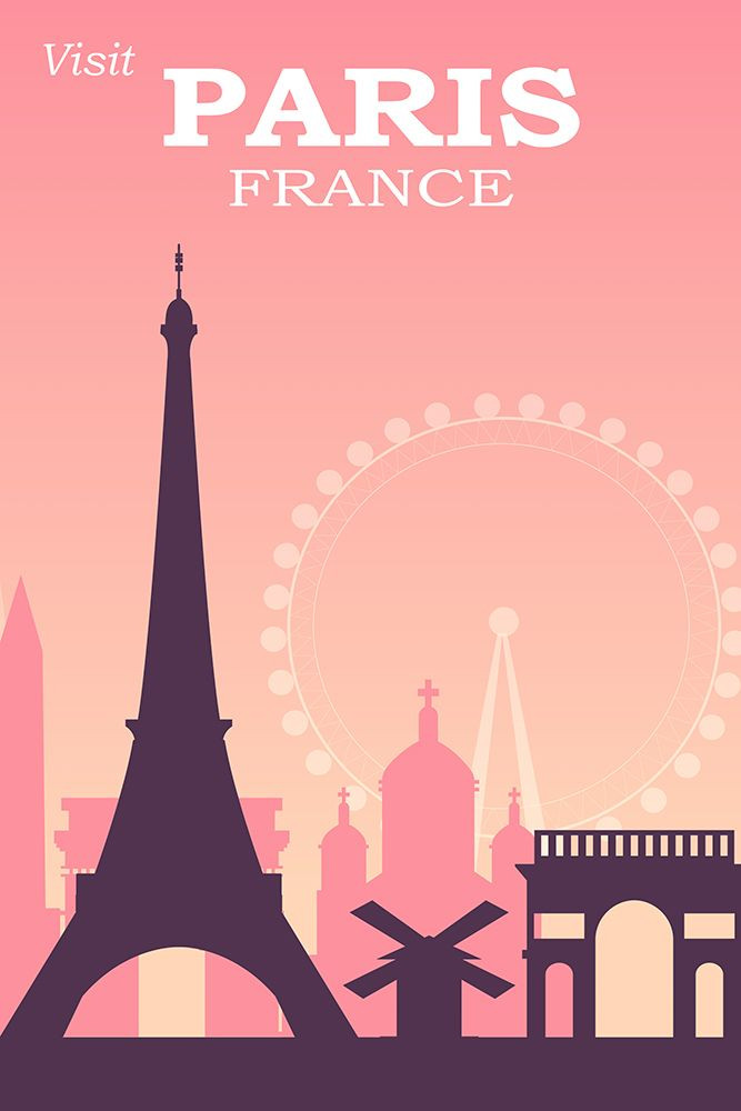 Paris Travel Poster Poster Print - Travel Posters Vintage - Posterazzi
