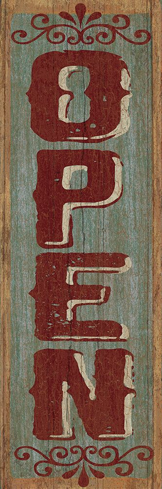 OPEN Sign 3 Poster Print - Licensing Studio Art - Posterazzi
