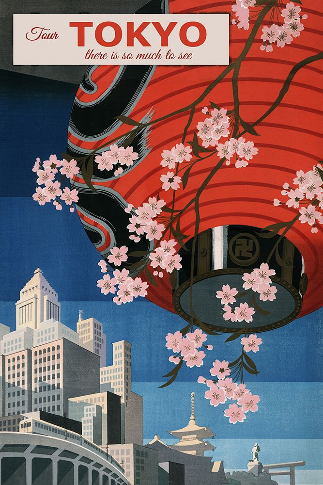 Tokyo Japan Travel Poster Poster Print - Travel Posters Vintage ...