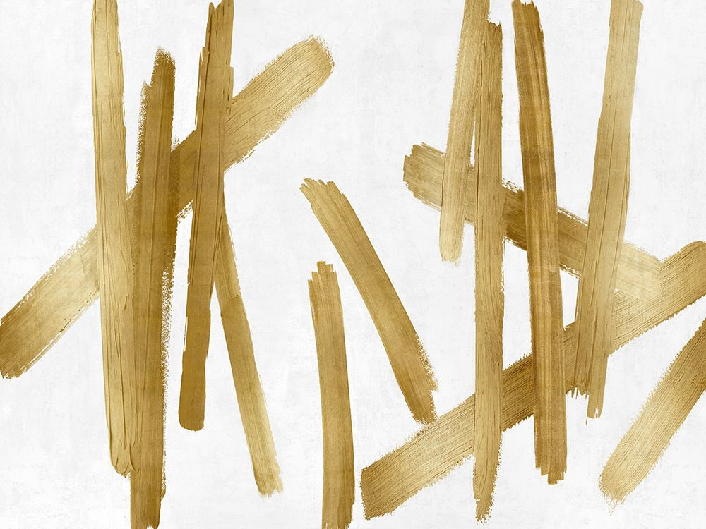 Strokes Gold II Poster Print - Ellie Roberts - Posterazzi