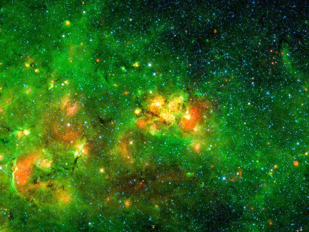 Green and Yellow Nebula Poster Print - NASA - Posterazzi