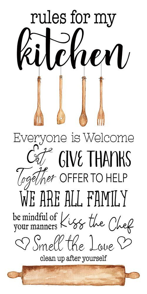 Kitchen Rules Poster Print - Sally Swatland - Posterazzi