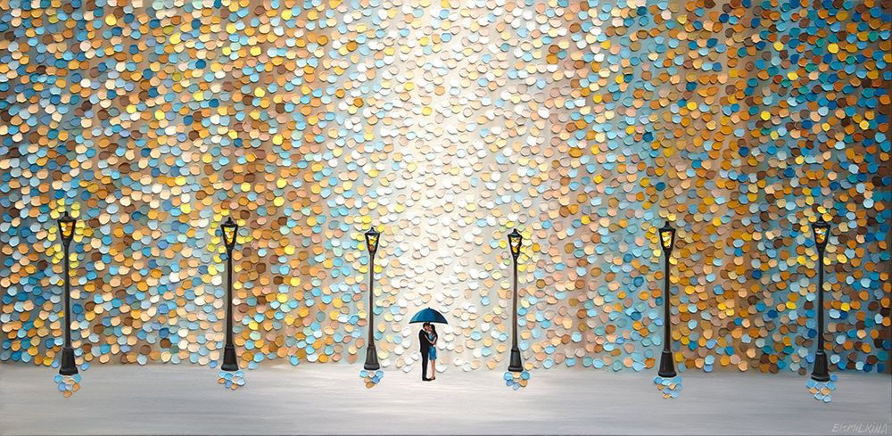 Kiss Under the Golden Rain Poster Print - Ekaterina Ermilkina - Posterazzi