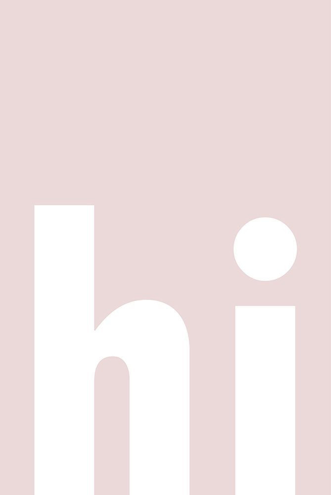Hi PInk Poster Print - Design Oju - Posterazzi
