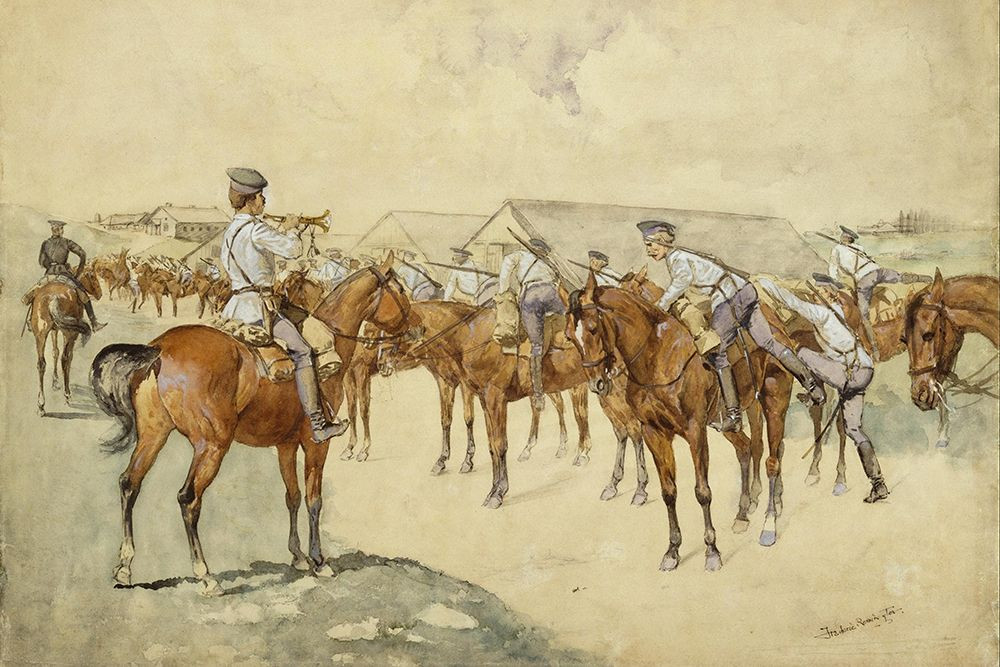 A Call to Arms Poster Print - Frederic Remington - Posterazzi