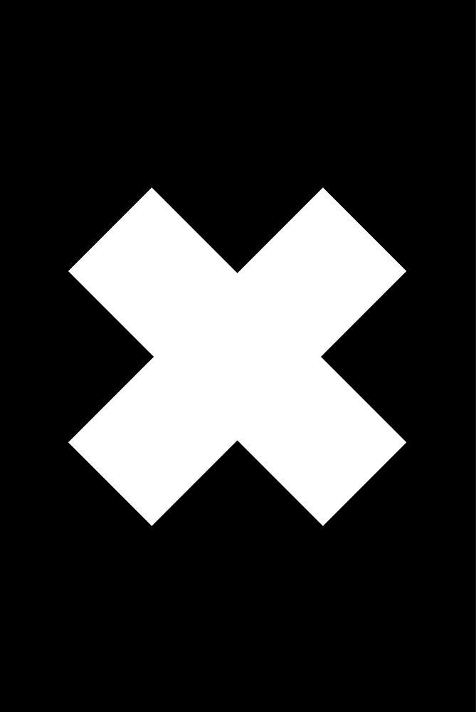 Cross Black Poster Print - Design Oju - Posterazzi