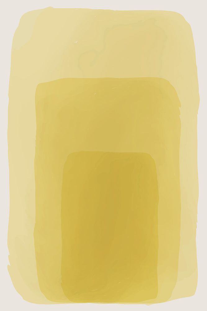 Yellow Watercolor Shapes #1 Poster Print - Jay Stanley - Posterazzi