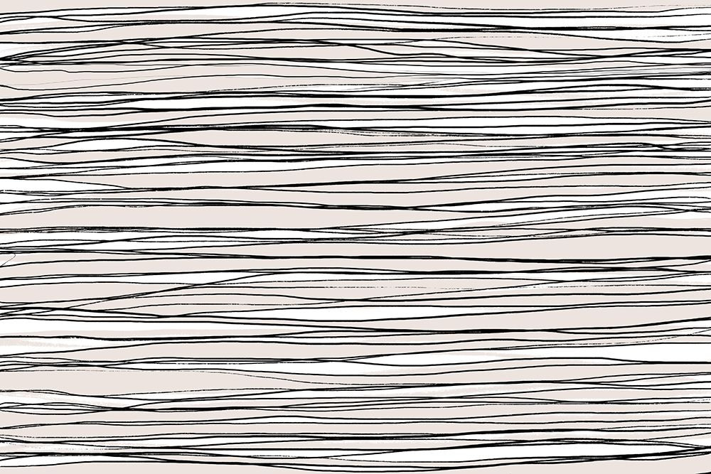 Black on Beige Lines Poster Print - Uplusmestudio - Posterazzi