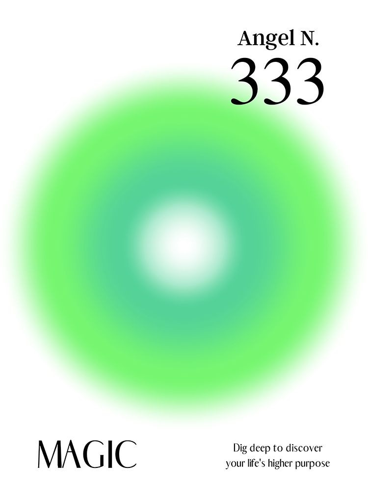 Angel Number 333 Poster Print - Amelie - Posterazzi