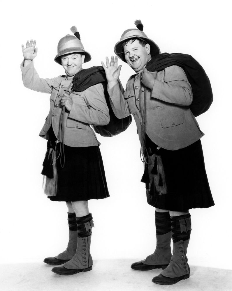 Bonnie Scotland, From Left, Stan Laurel, Oliver Hardy, 1935 Poster ...