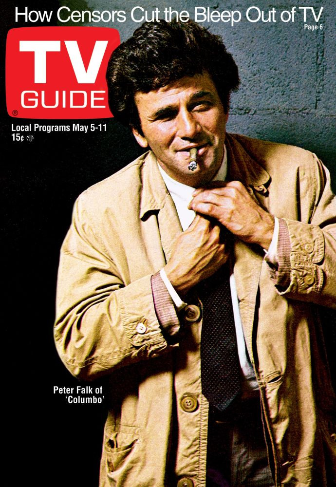 Columbo, Peter Falk, Tv Guide Cover, May 5-11, 1973. Ph: Albert ...